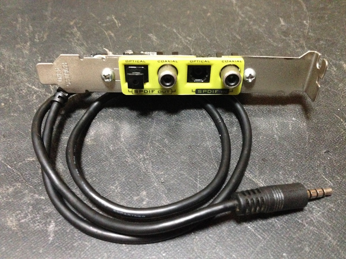 S/PDIF ブラケットをPCに内蔵する: Synthesized Malfunction